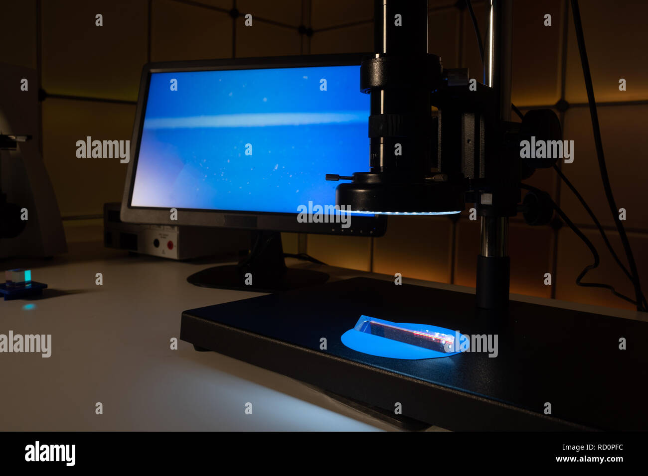 Quality control of optical glass in the laboratory Stock Photo - Alamy