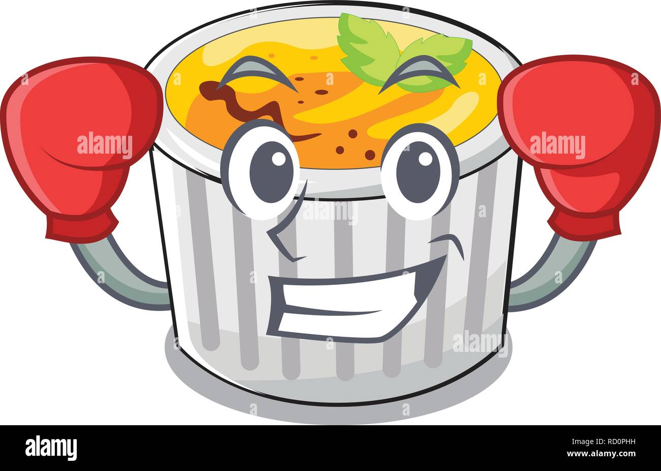 Boxing food creme brule cartoon ready eat Stock Vector Image & Art - Alamy