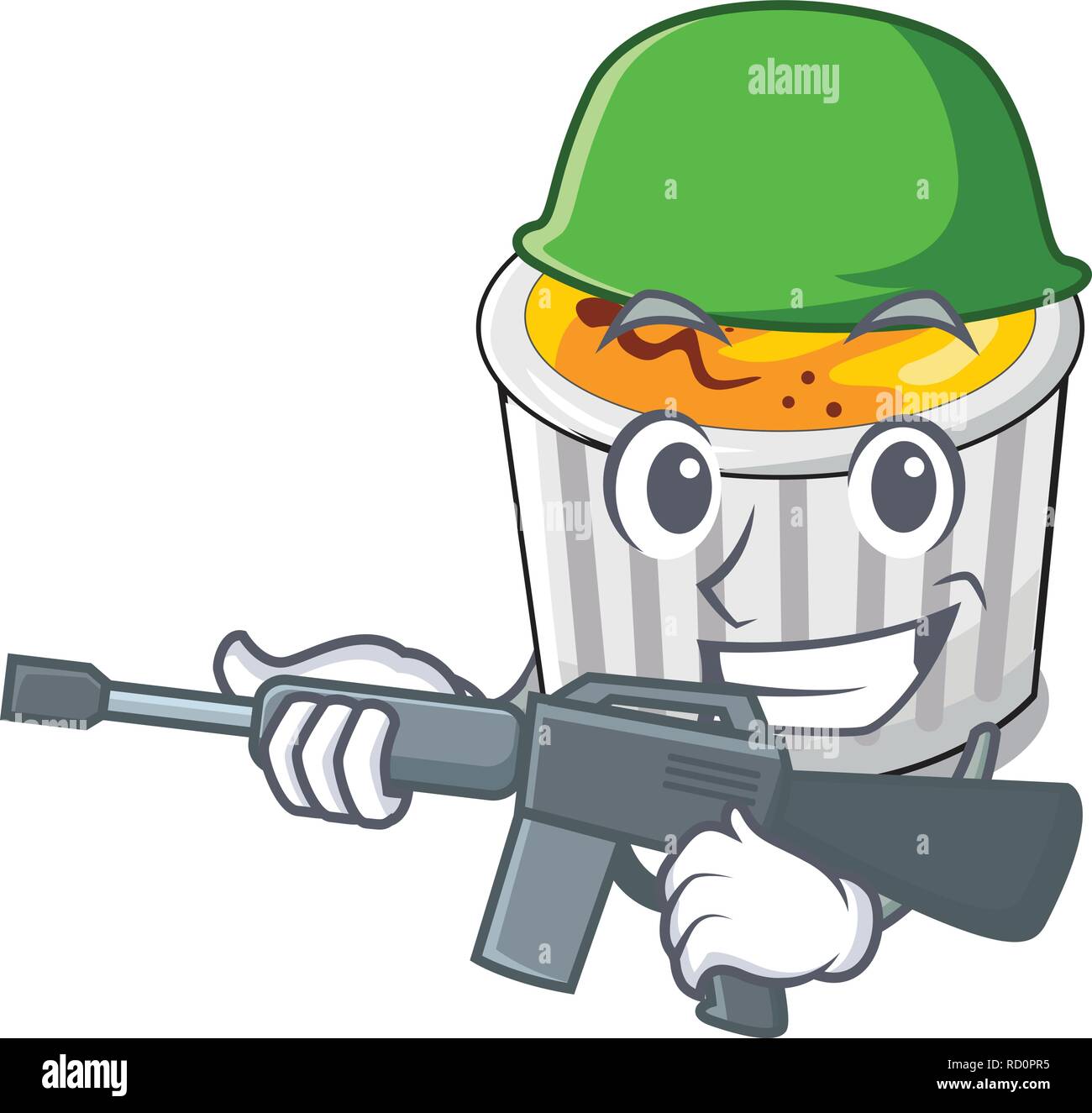 Army food creme brule cartoon ready eat Stock Vector Image & Art - Alamy