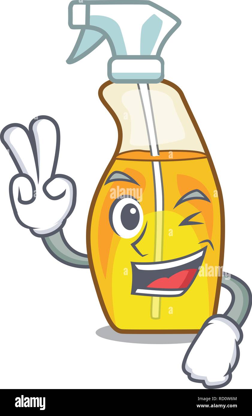 Two finger spray perfume in a cartoon bottle Stock Vector Image & Art ...