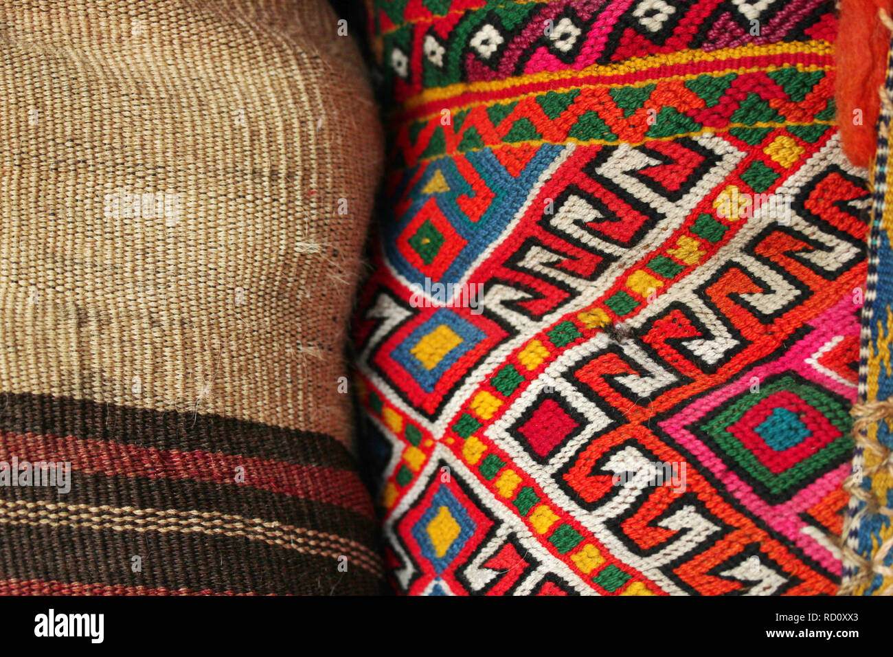 hand woven wool sack Stock Photo - Alamy