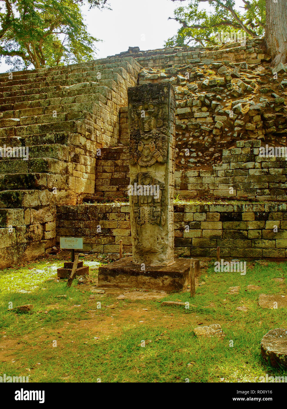 Mayan stela copan honduras hi-res stock photography and images - Alamy