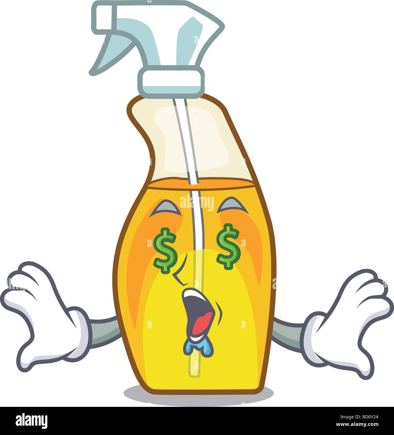 Money eye spray bottles are isolated from cartoons Stock Vector Image ...