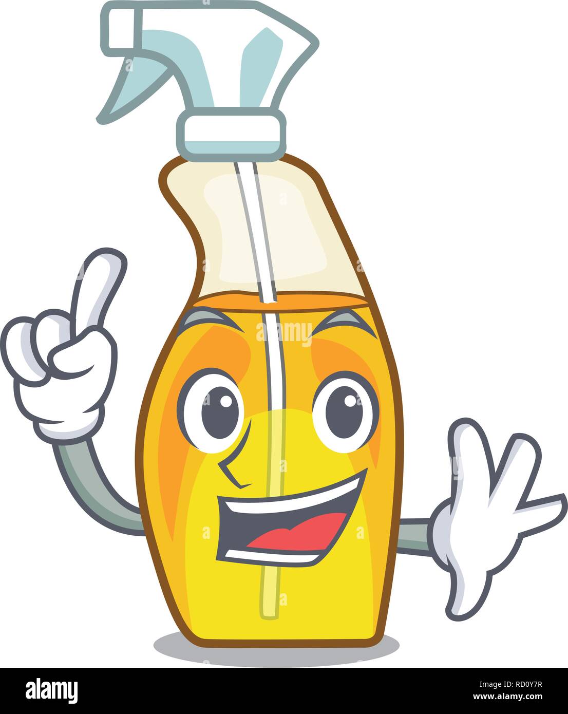 Finger spray bottles are isolated from cartoons Stock Vector Image ...