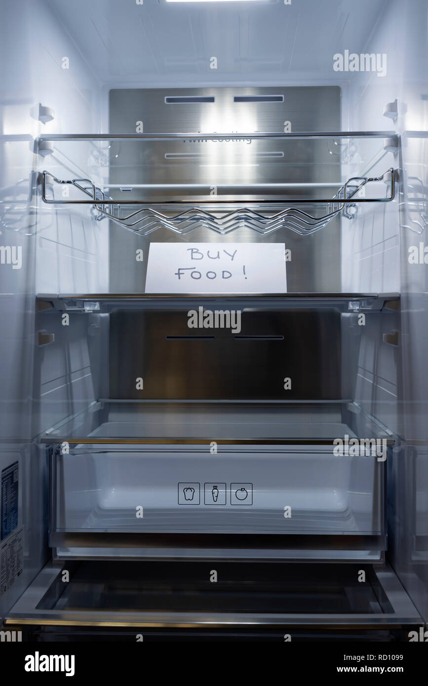 Empty Fridge High Resolution Stock Photography and Images - Alamy