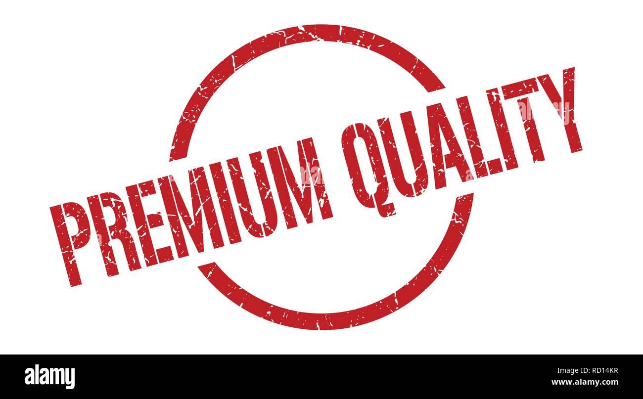 premium quality red round stamp Stock Vector Image & Art - Alamy