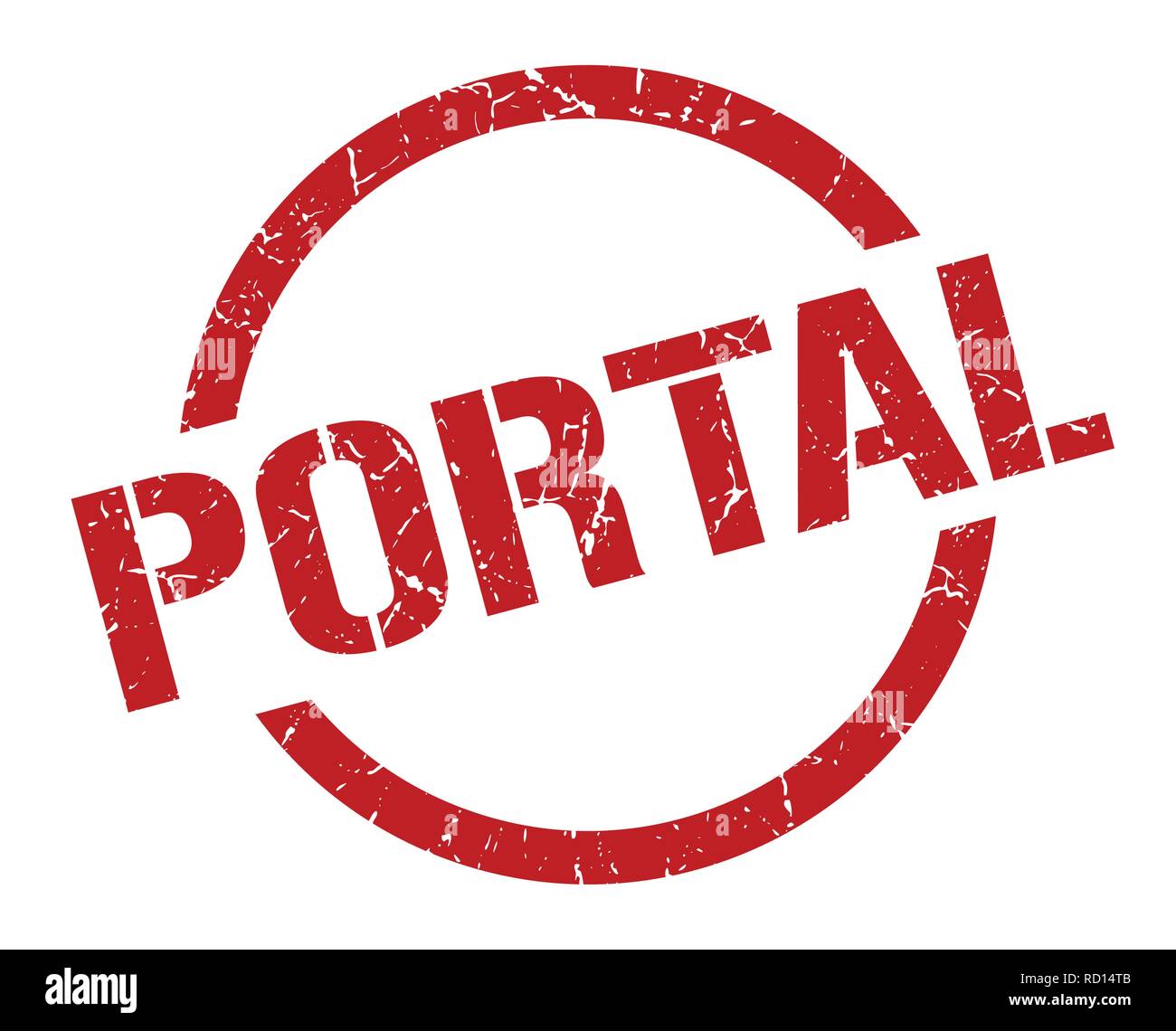 Portal round red grunge hi-res stock photography and images - Alamy