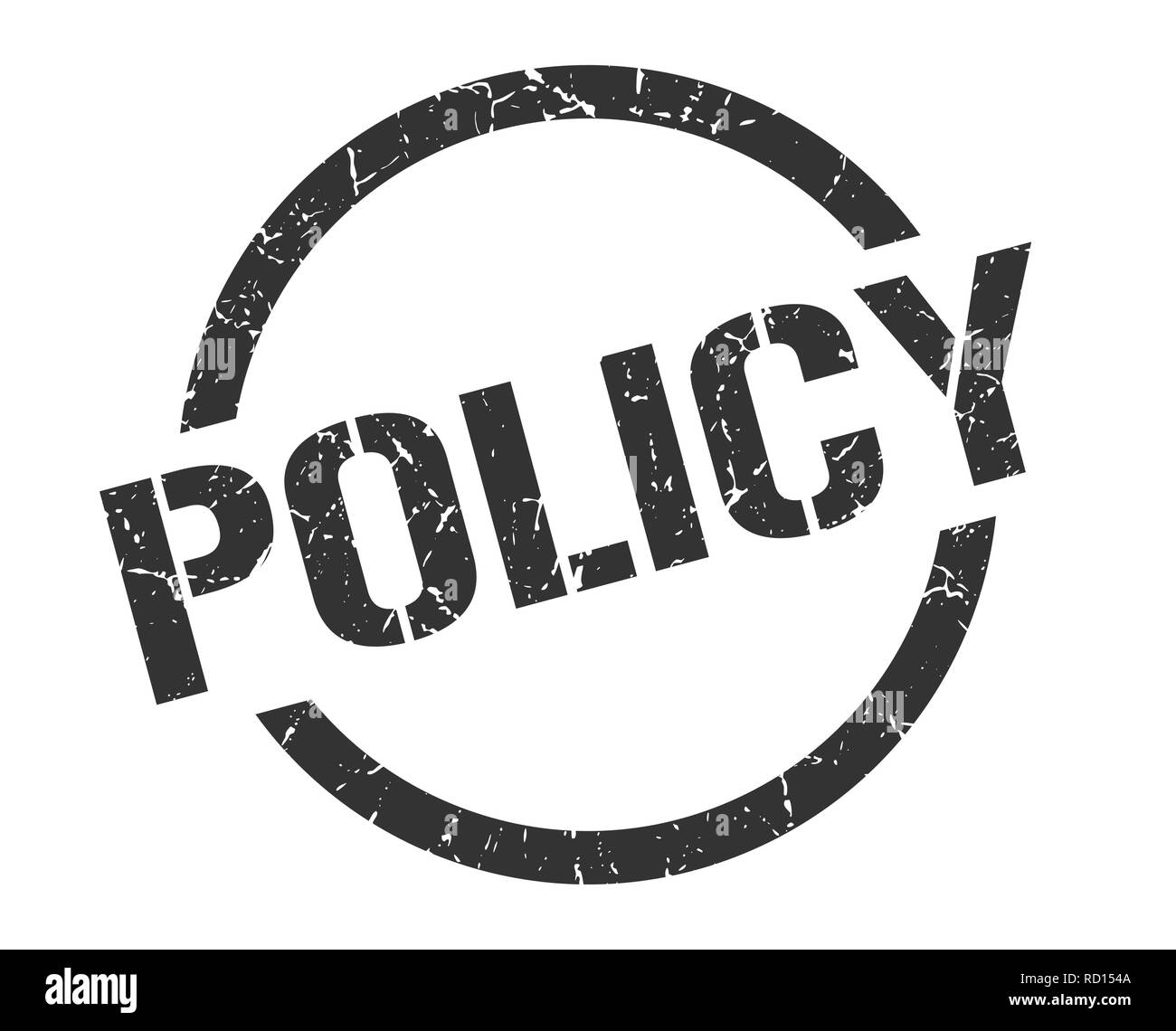 policy black round stamp Stock Vector Image & Art - Alamy