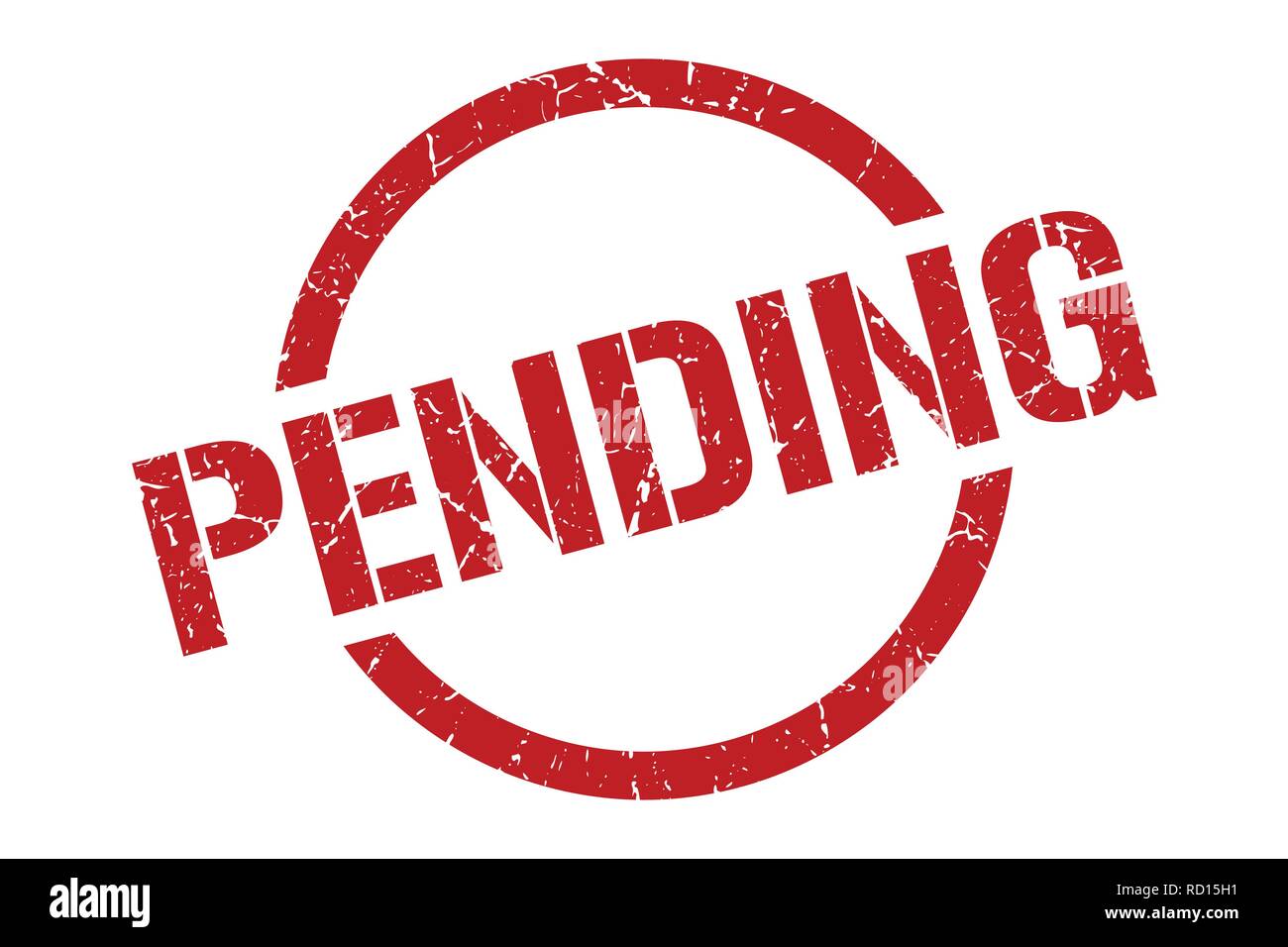 pending red round stamp Stock Vector Image & Art - Alamy