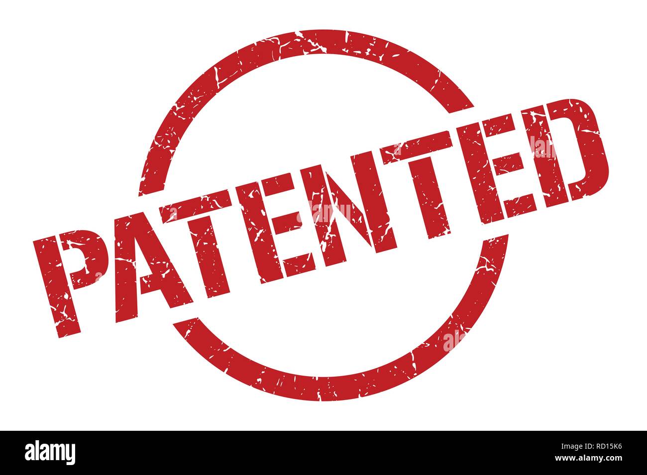 patented red round stamp Stock Vector Image & Art - Alamy