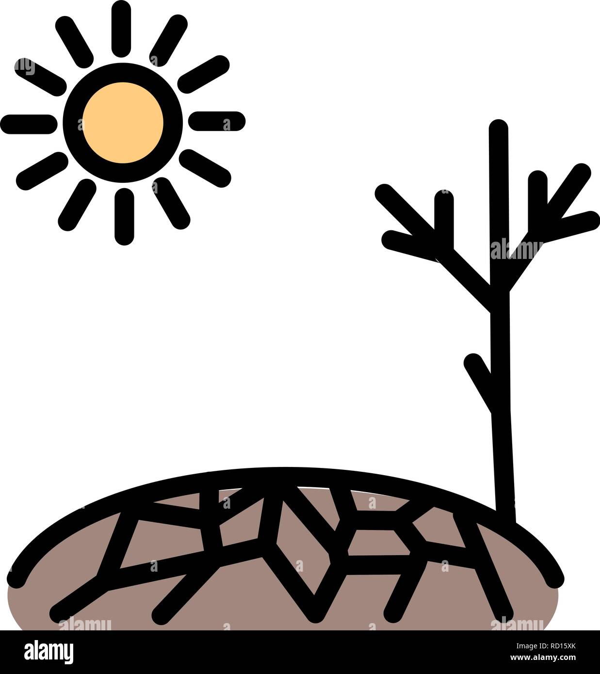 Drought Vector Icon For Personal And Commercial Use Stock Vector Image ...
