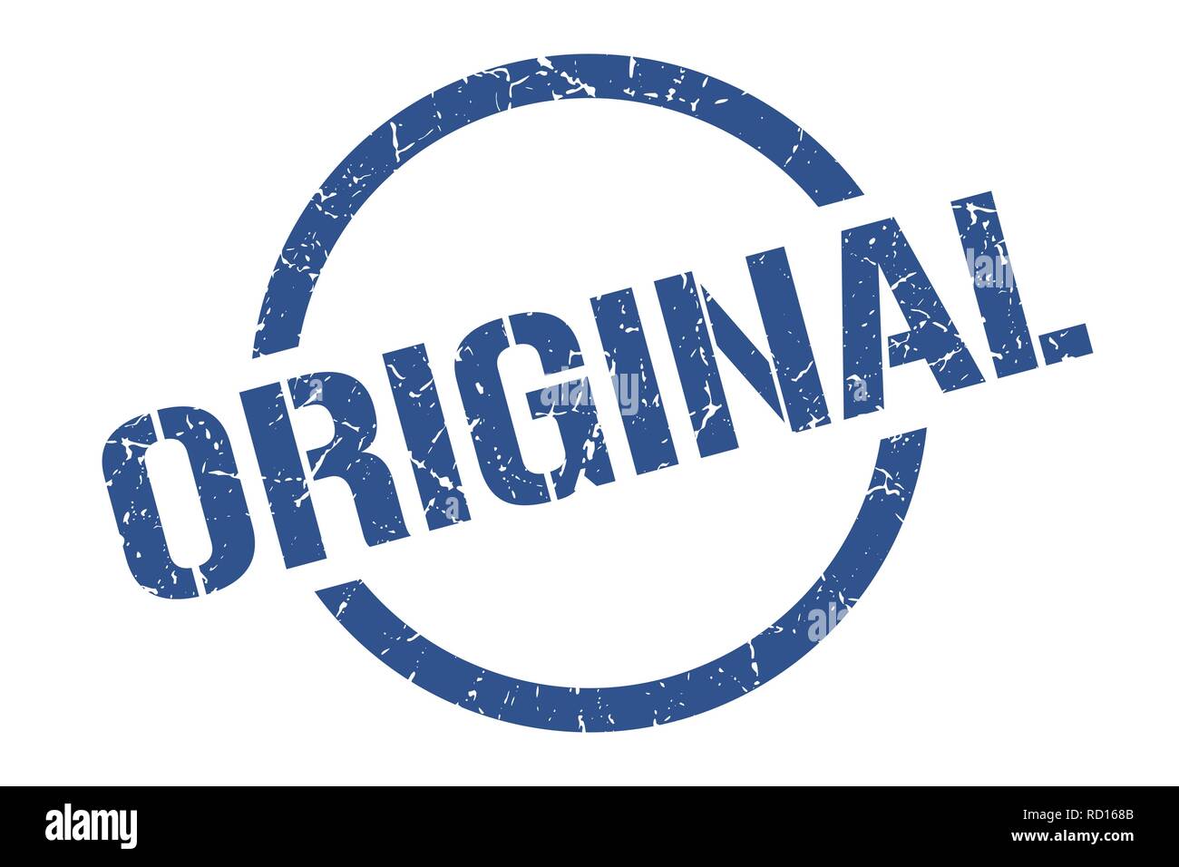 original blue round stamp Stock Vector Image & Art - Alamy