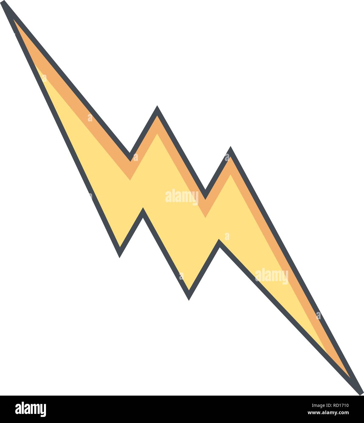 Lightning Button Vector Icon For Personal And Commercial Use Stock ...