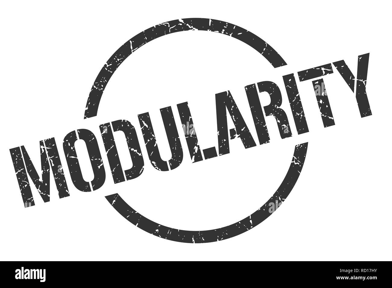 modularity black round stamp Stock Vector Image & Art - Alamy