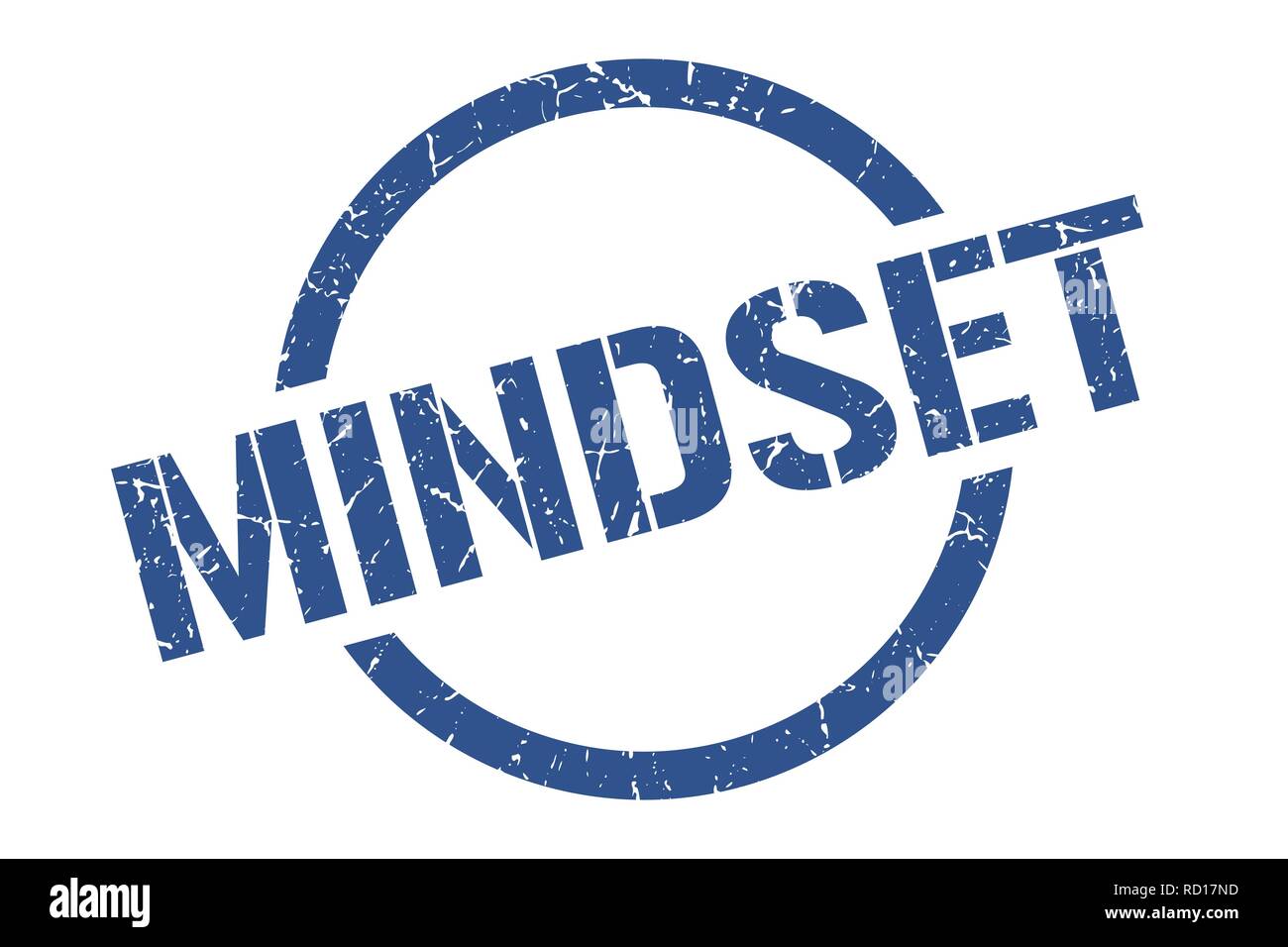 mindset blue round stamp Stock Vector Image & Art - Alamy