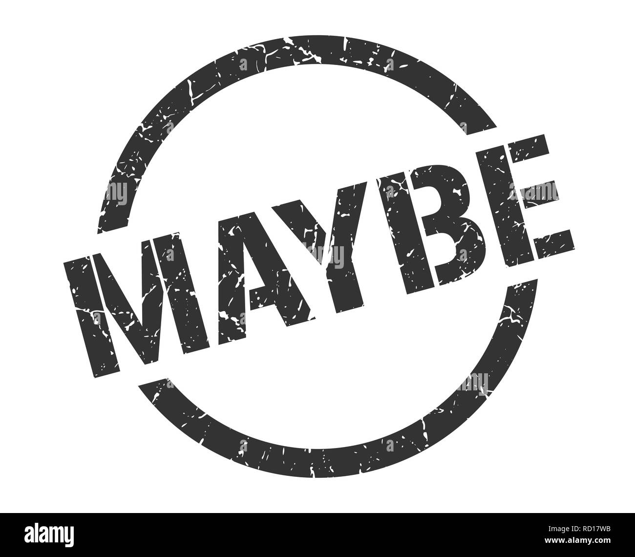 Black and white maybe Cut Out Stock Images & Pictures - Alamy