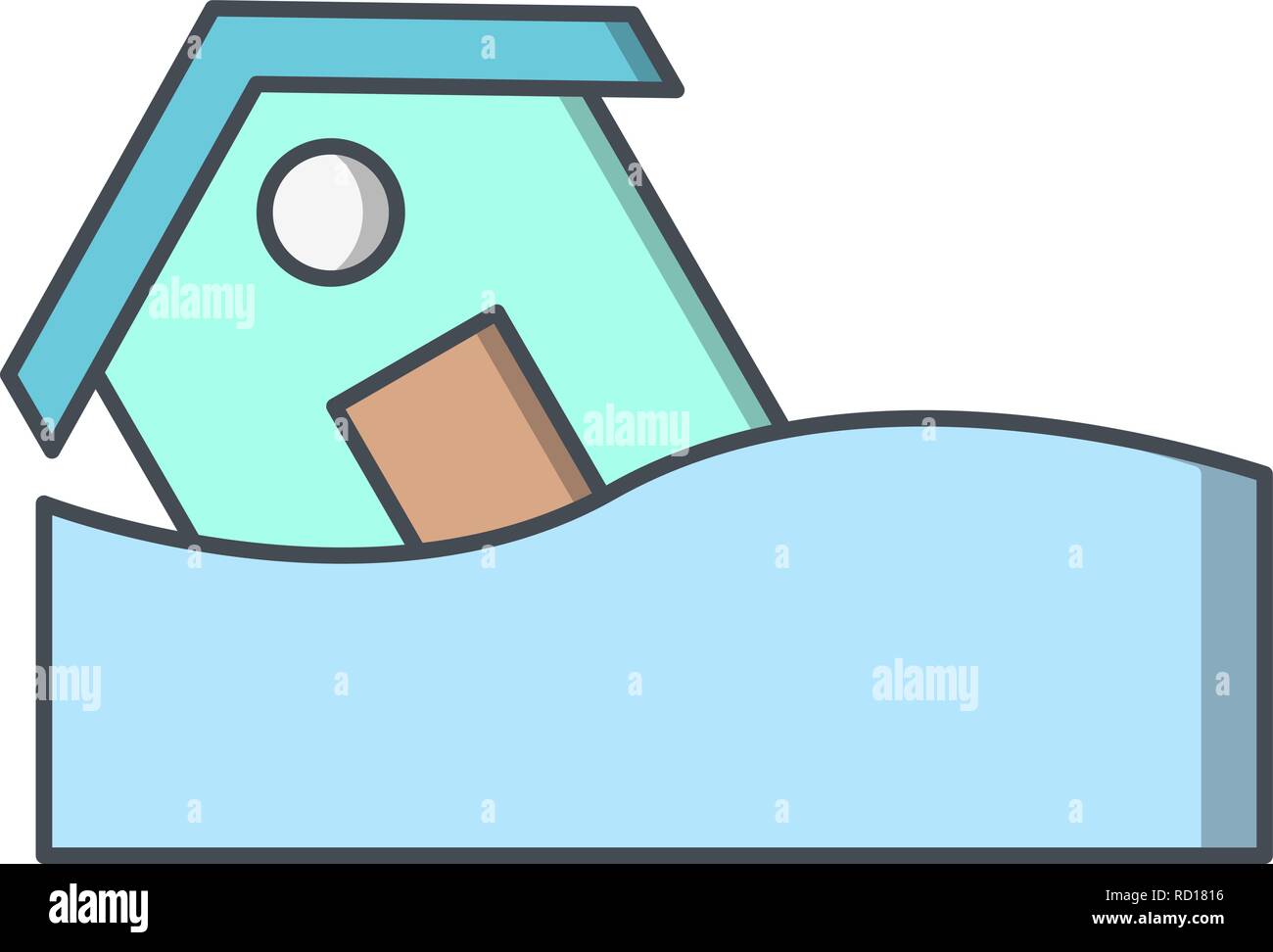 Flood Symbol Vector Icon For Personal And Commercial Use Stock Vector ...