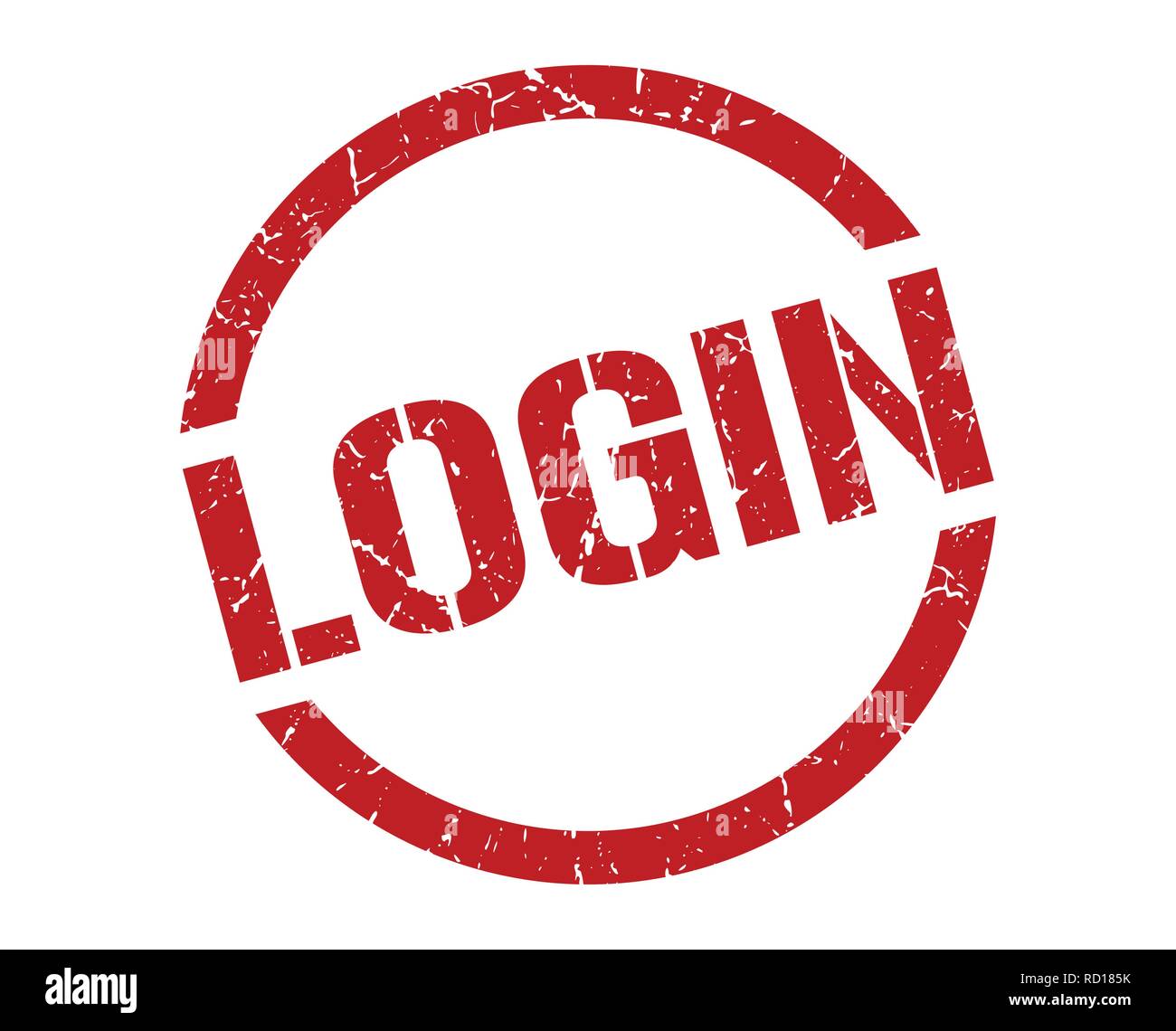 login red round stamp Stock Vector Image & Art - Alamy
