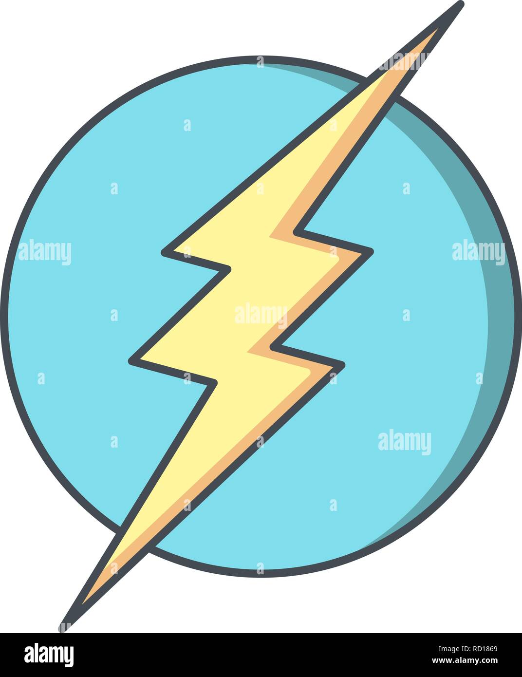 Electric Shock Vector Icon For Personal And Commercial Use Stock Vector ...