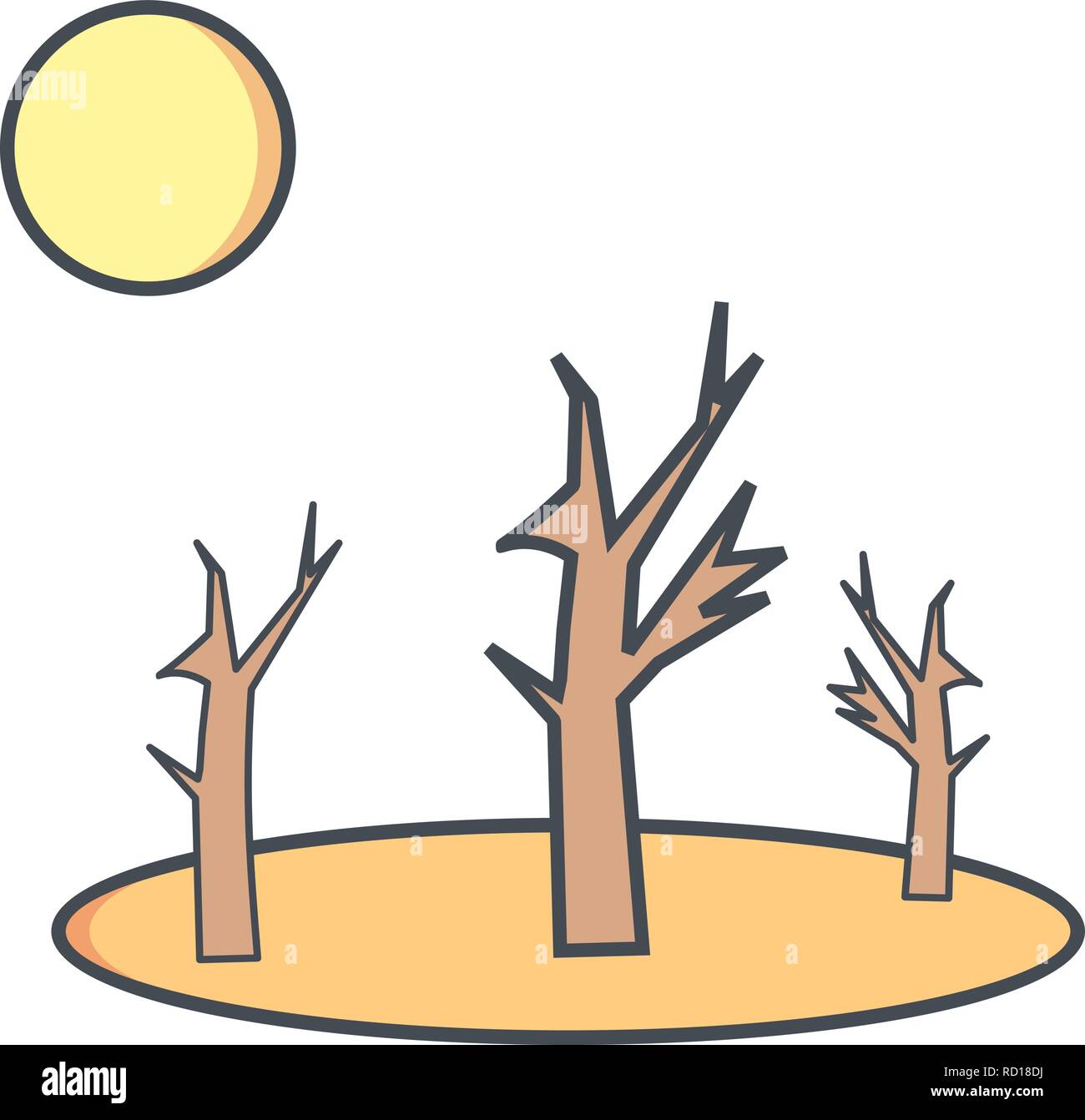 Drought Vector Icon For Personal And Commercial Use Stock Vector Image ...