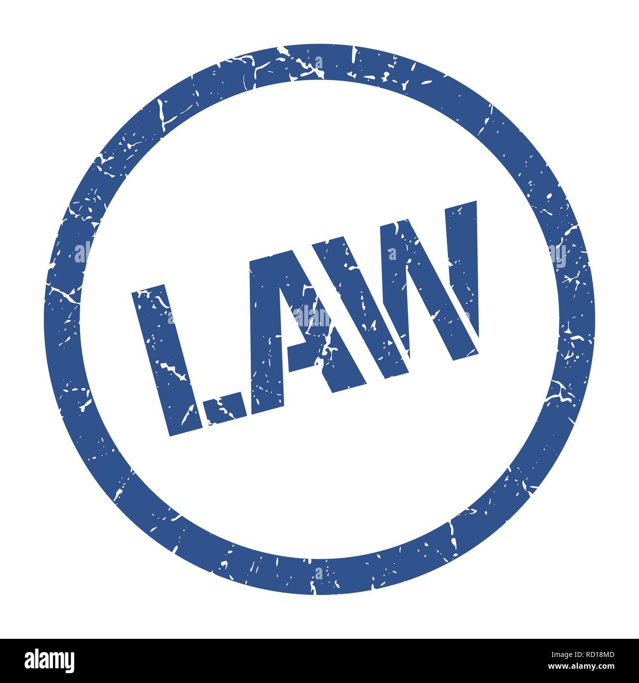Law blue round stamp Cut Out Stock Images & Pictures - Alamy