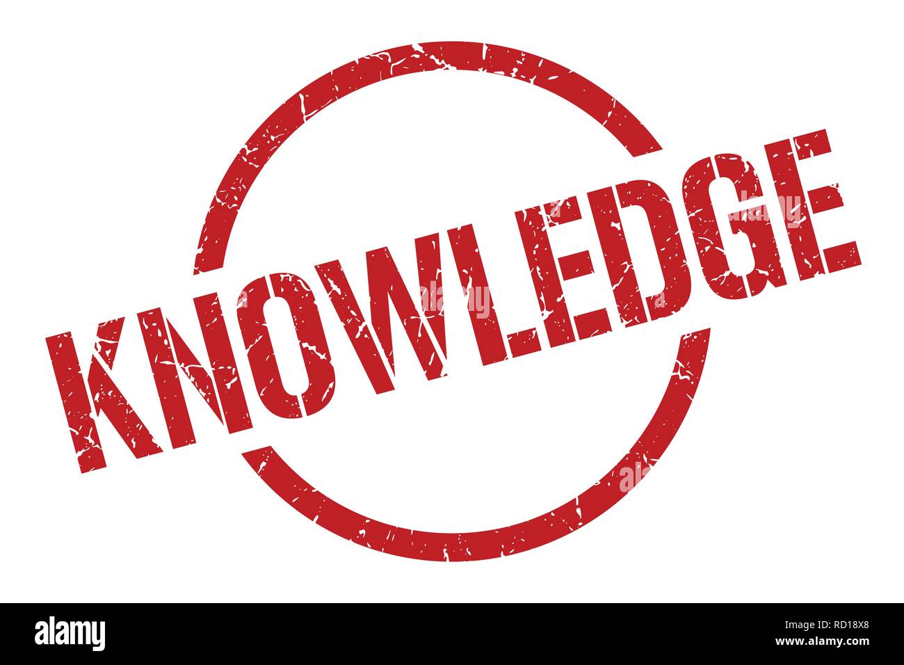 knowledge red round stamp Stock Vector Image & Art - Alamy