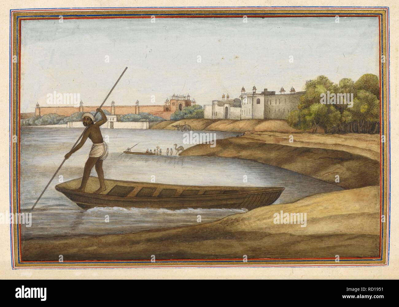 â€˜Mallahâ€™, boatman class. Boatman in the River Ravi in the ...