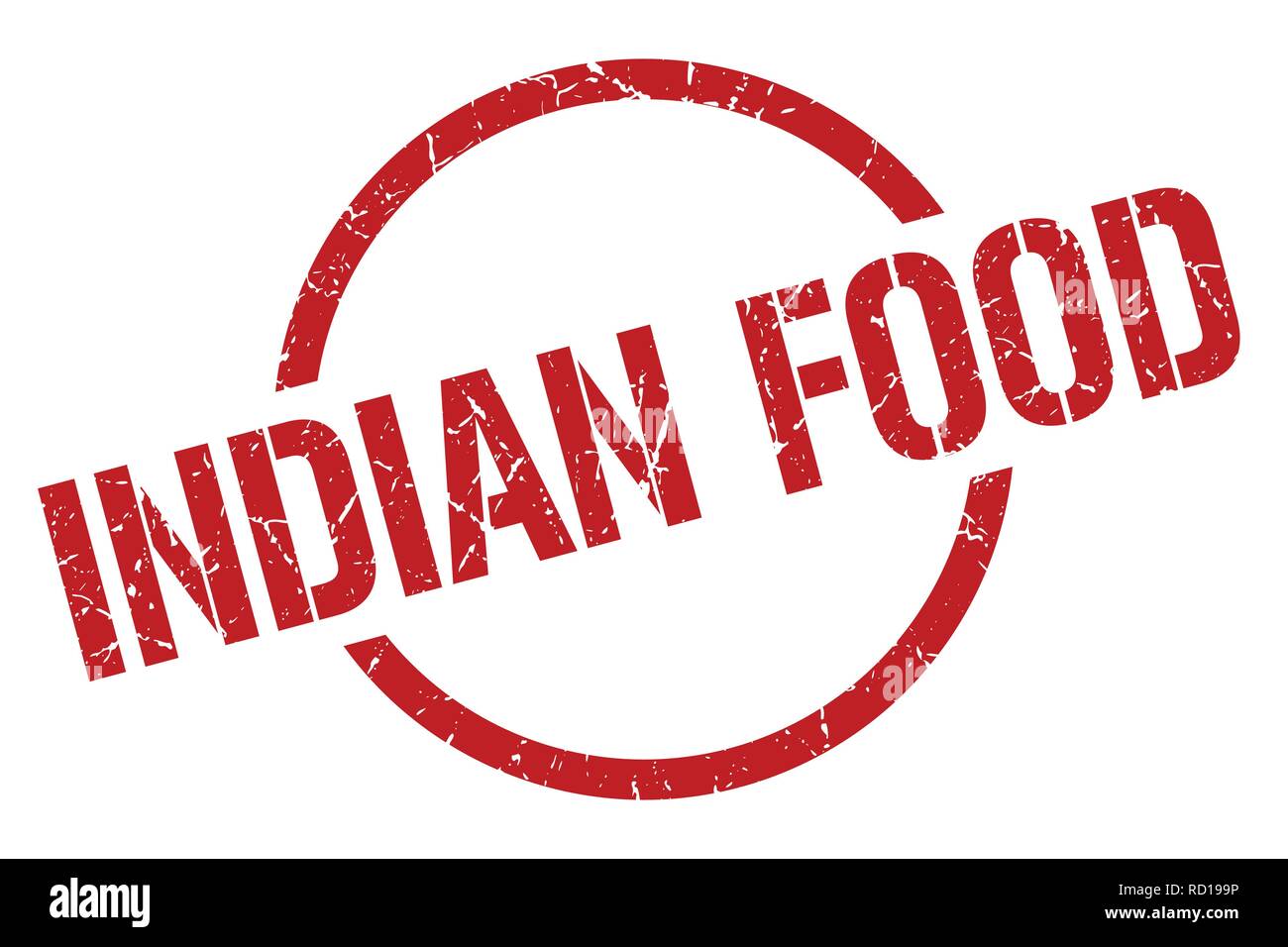 indian food red round stamp Stock Vector Image & Art - Alamy