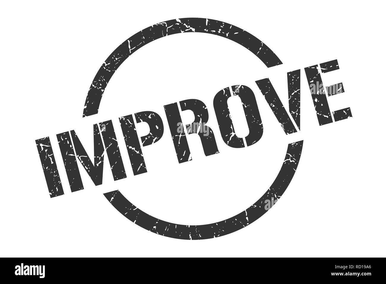 improve black round stamp Stock Vector Image & Art - Alamy