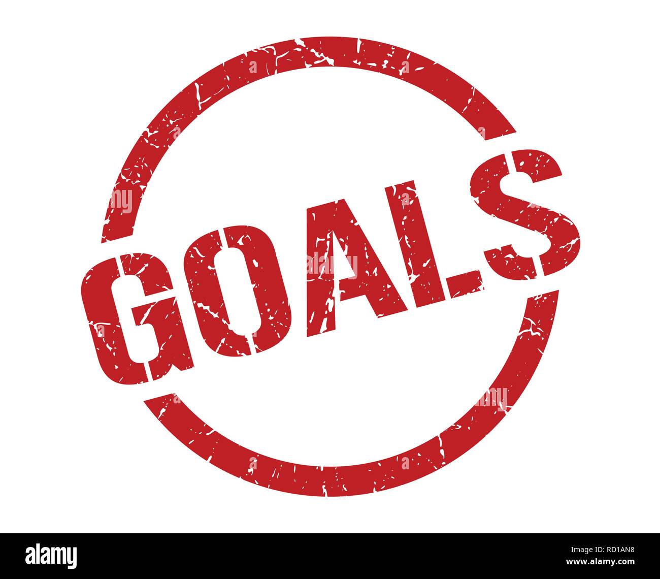goals red round stamp Stock Vector Image & Art - Alamy
