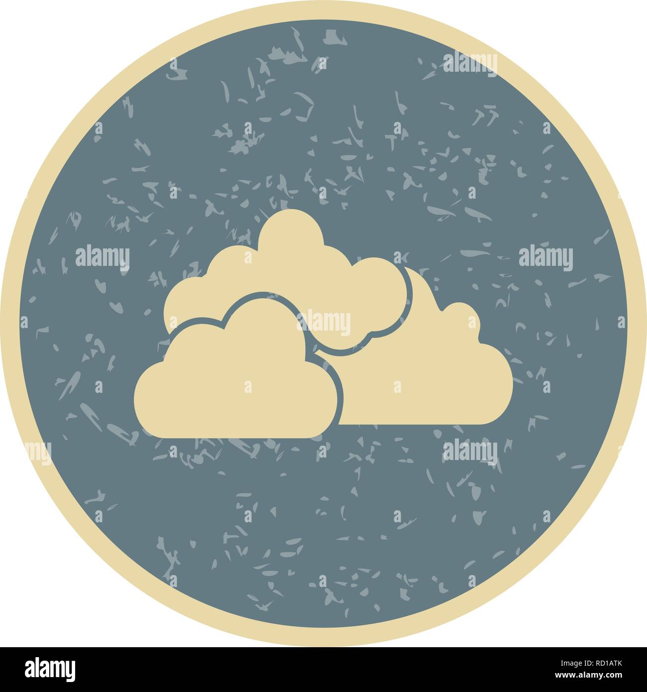 Cloudy Vector Icon For Personal And Commercial Use Stock Vector Image ...