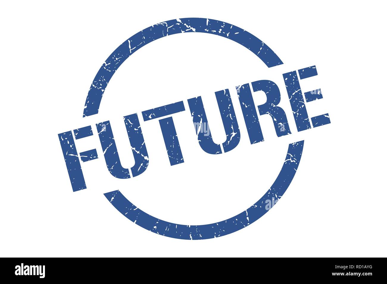 future blue round stamp Stock Vector Image & Art - Alamy
