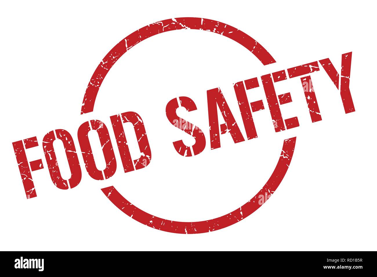 food safety red round stamp Stock Vector Image & Art - Alamy