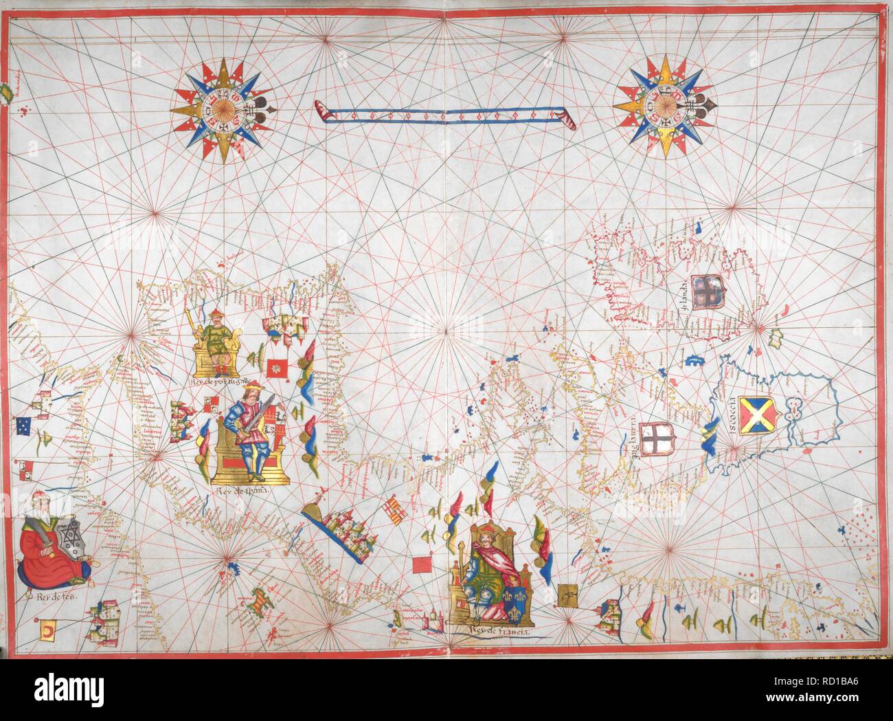 France 1600 map hi-res stock photography and images - Alamy