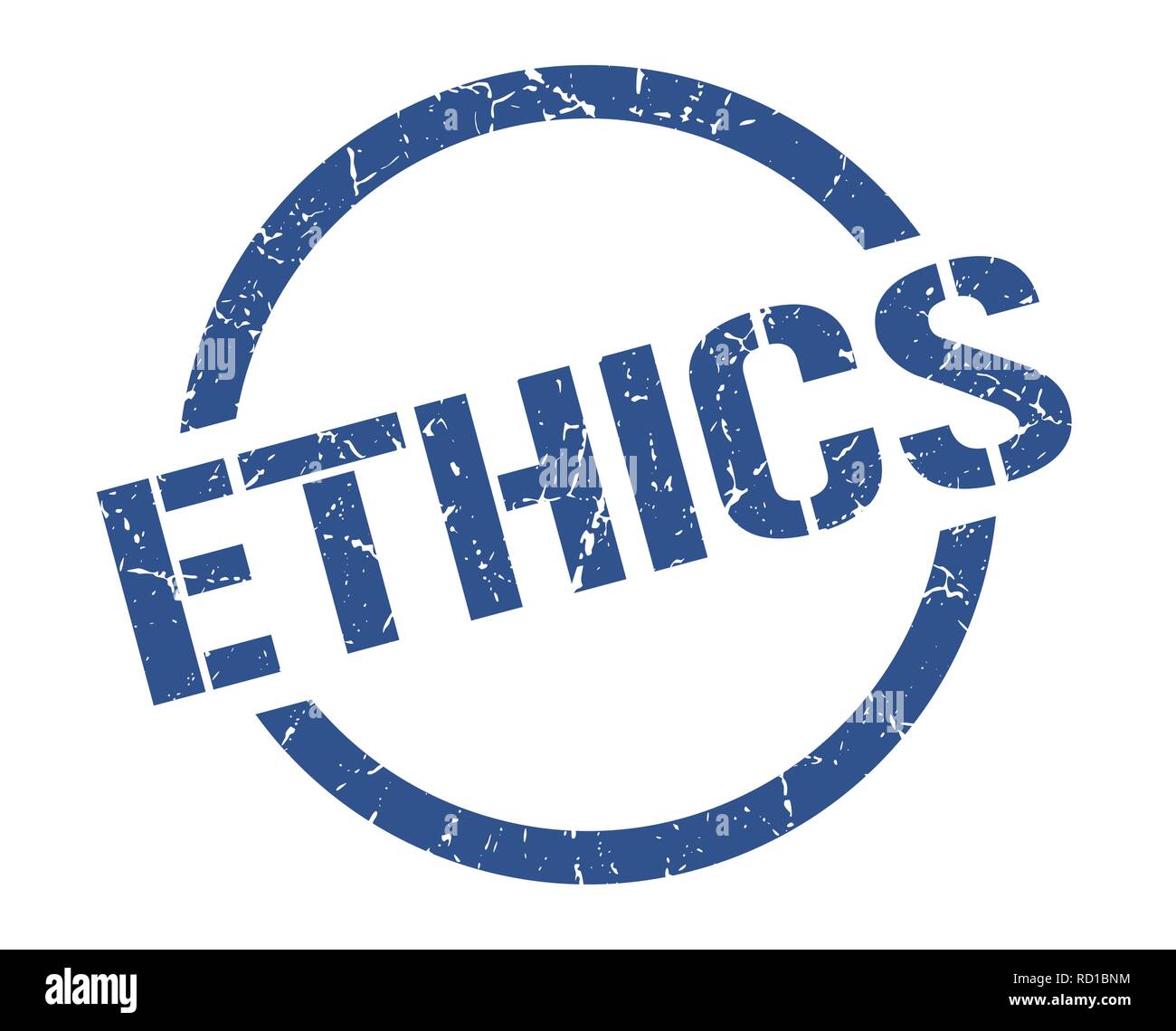 ethics blue round stamp Stock Vector Image & Art - Alamy