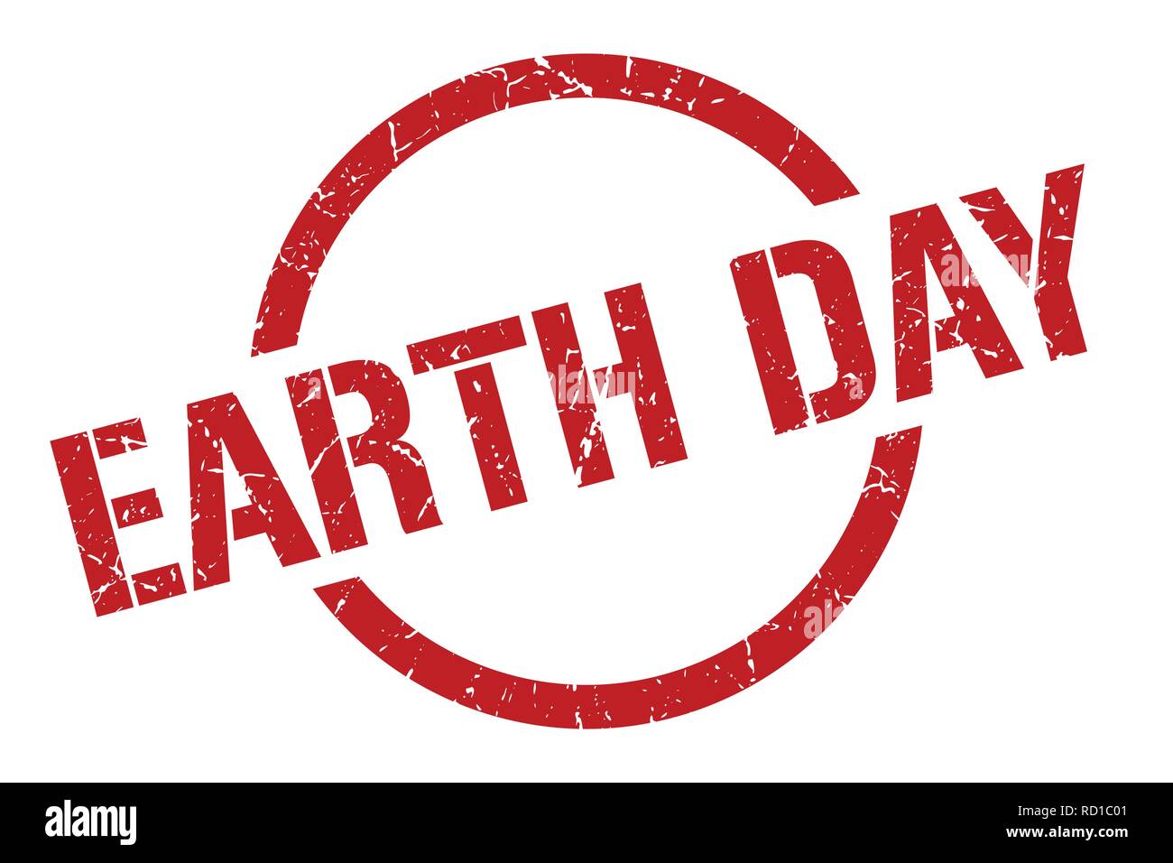 earth day red round stamp Stock Vector Image & Art - Alamy