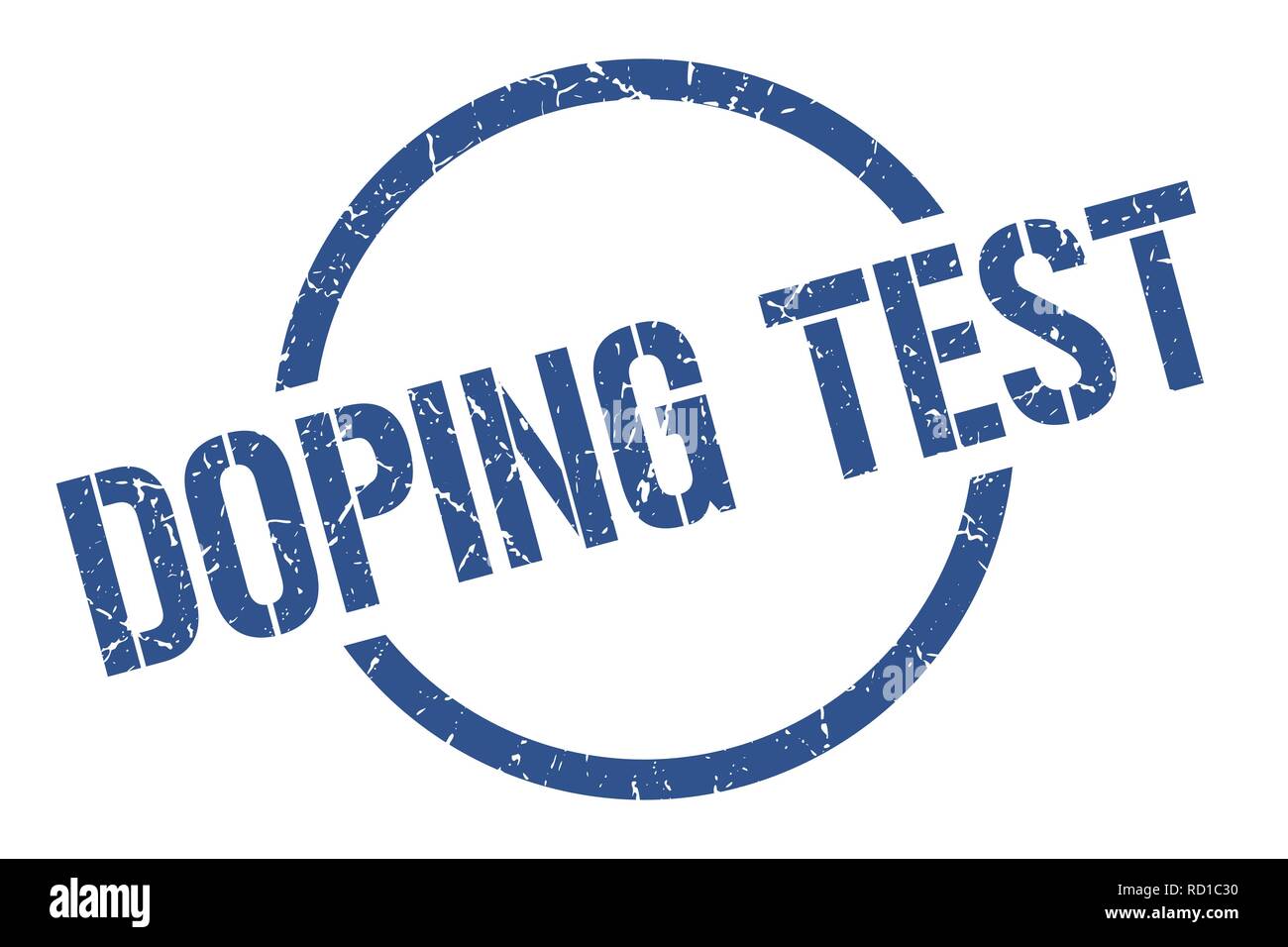doping test blue round stamp Stock Vector Image & Art - Alamy