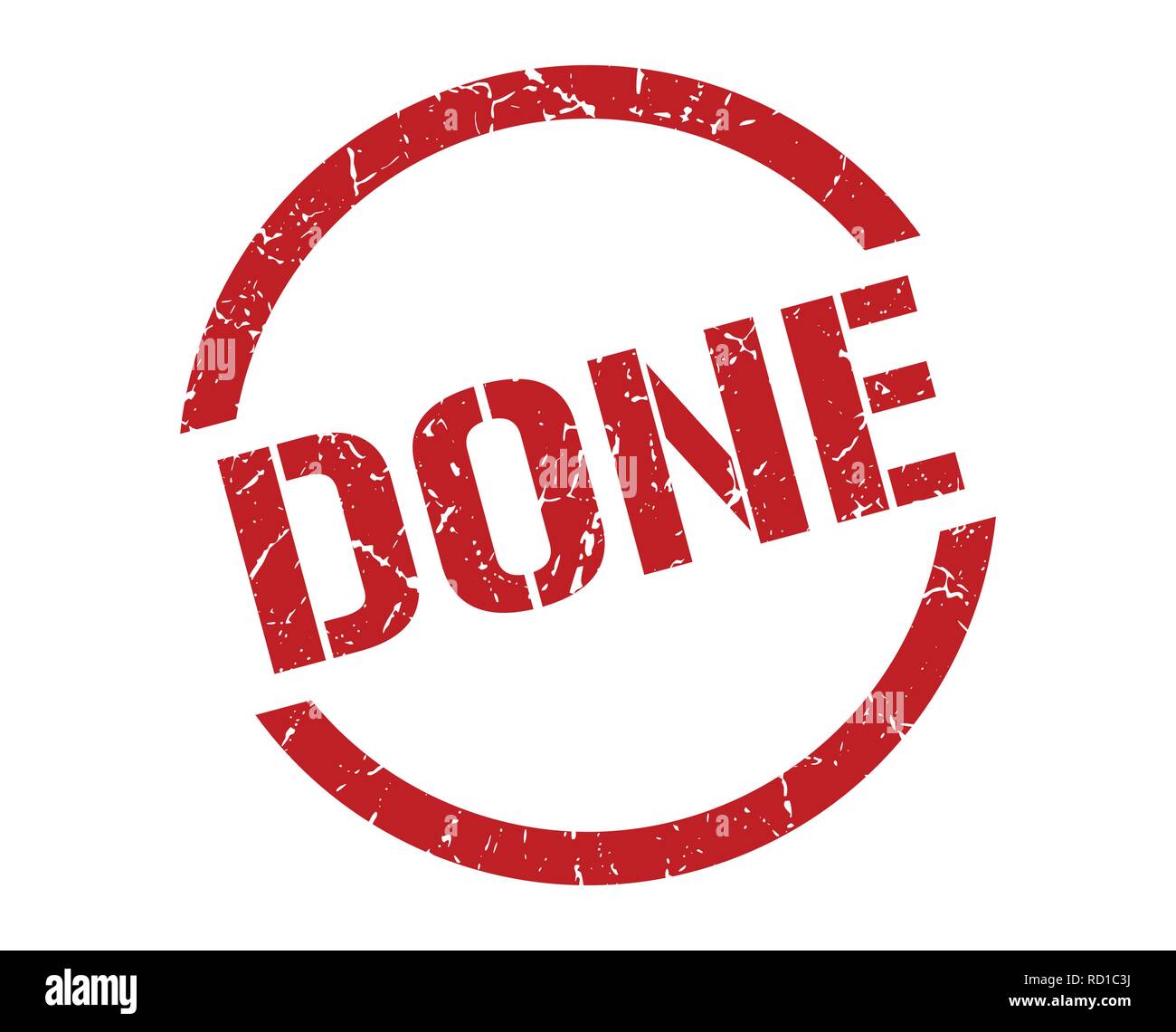 done red round stamp Stock Vector Image & Art - Alamy