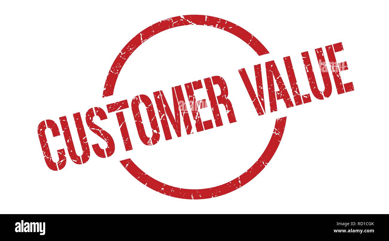 customer value red round stamp Stock Vector Image & Art - Alamy