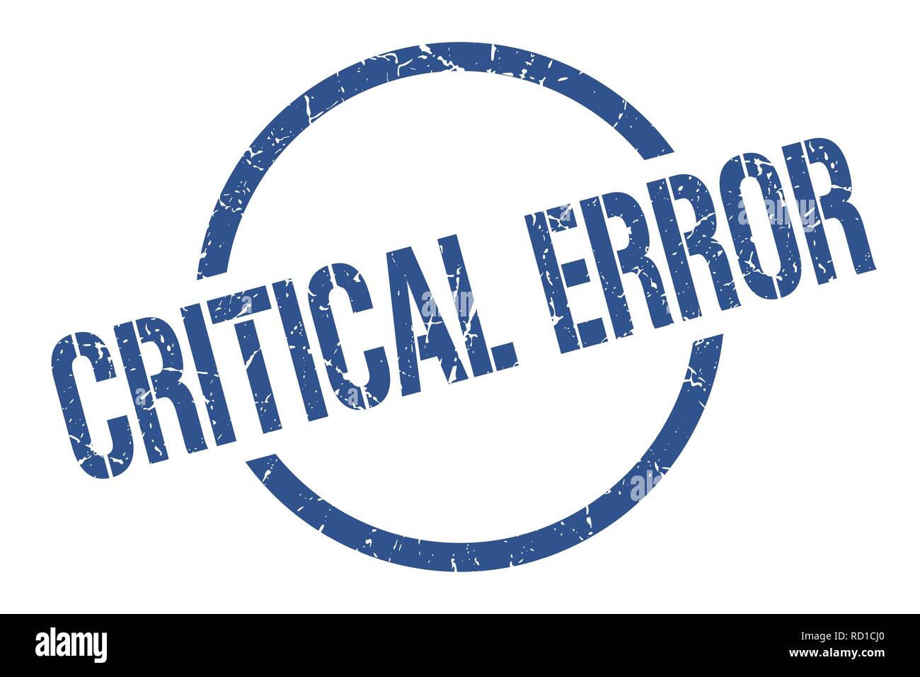 Critical error sign round hi-res stock photography and images - Alamy