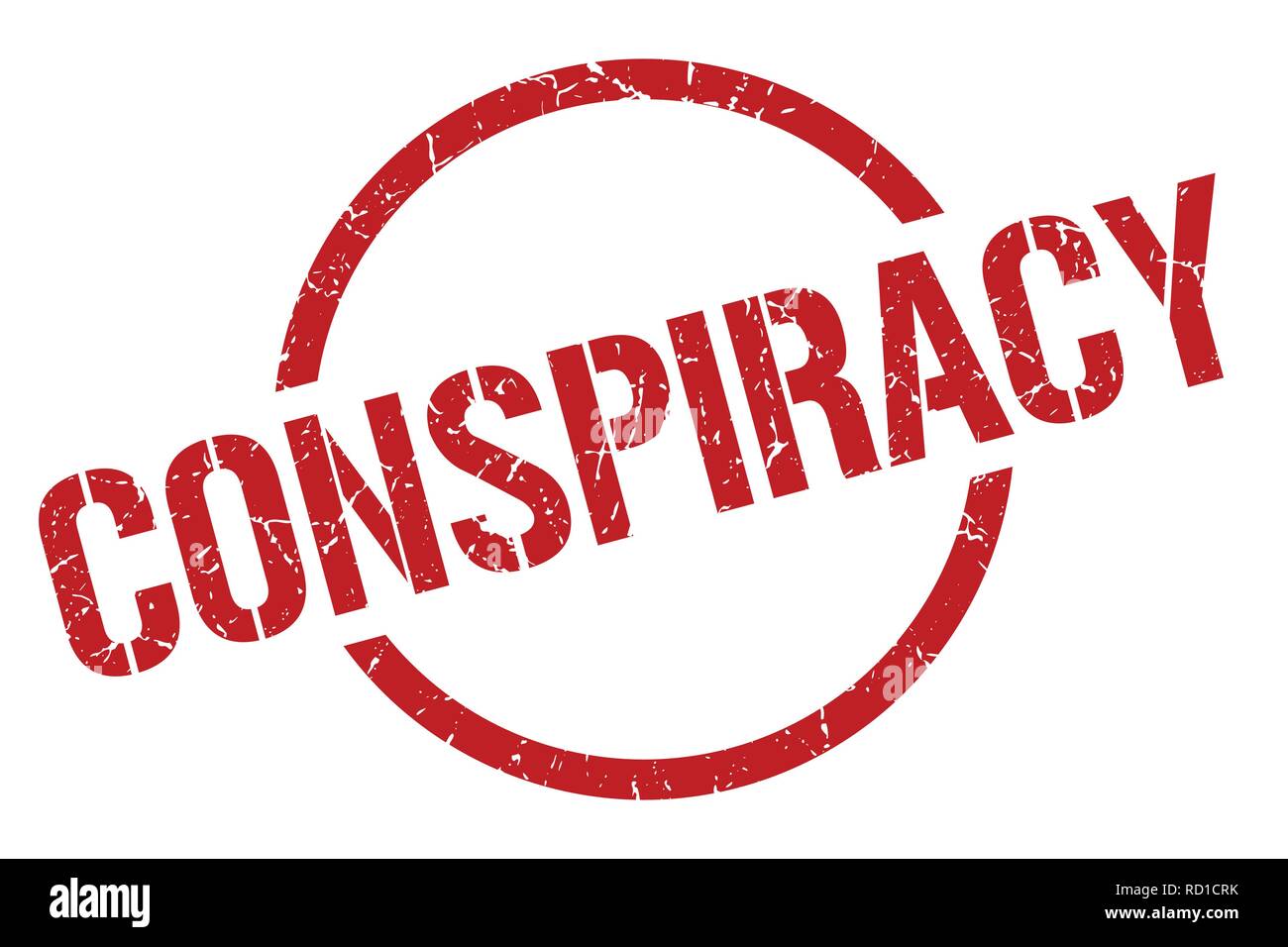 conspiracy red round stamp Stock Vector Image & Art - Alamy