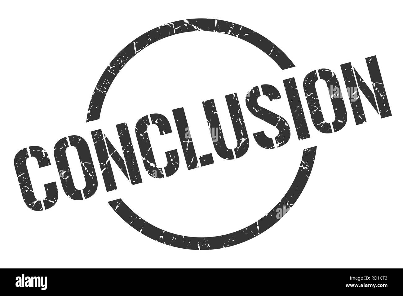 conclusion black round stamp Stock Vector Image & Art - Alamy