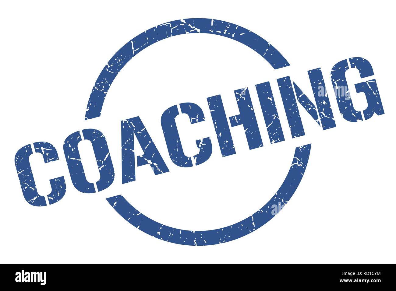 coaching blue round stamp Stock Vector Image & Art - Alamy