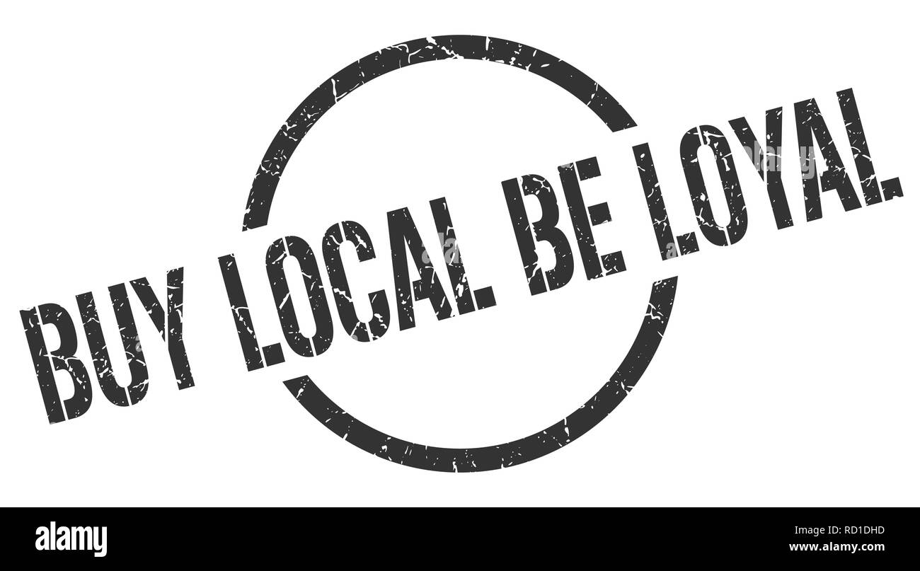 Buy local stamp Black and White Stock Photos & Images - Alamy