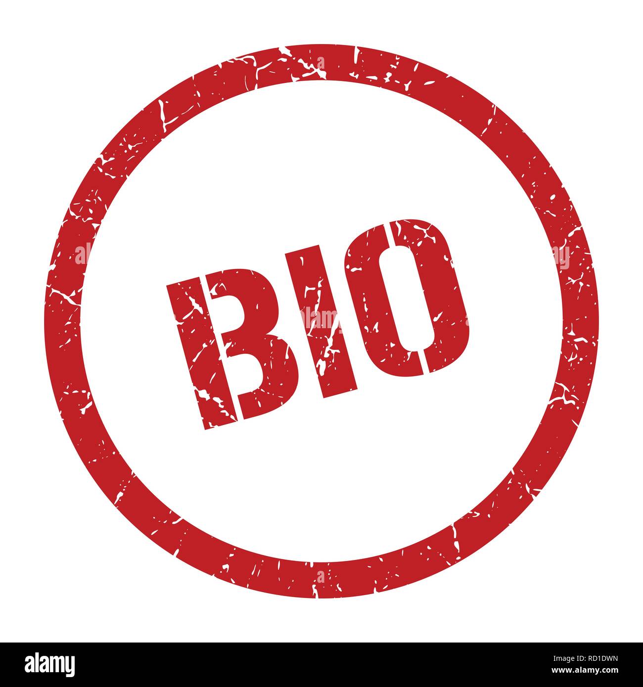 Bio red vintage seal isolated Stock Vector Images - Alamy