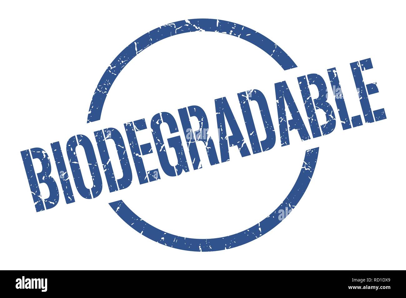 biodegradable blue round stamp Stock Vector Image & Art - Alamy