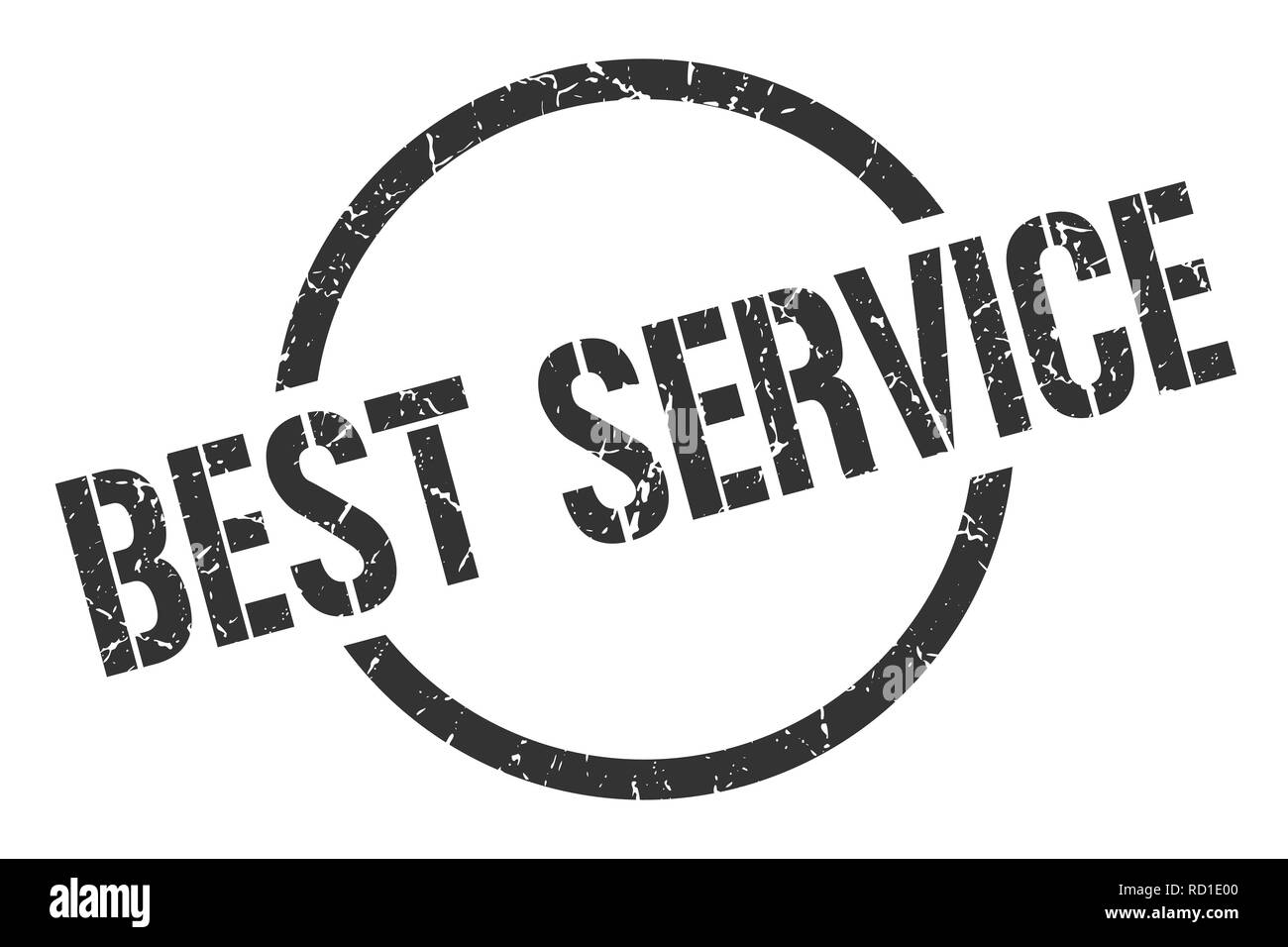 best service black round stamp Stock Vector Image & Art - Alamy