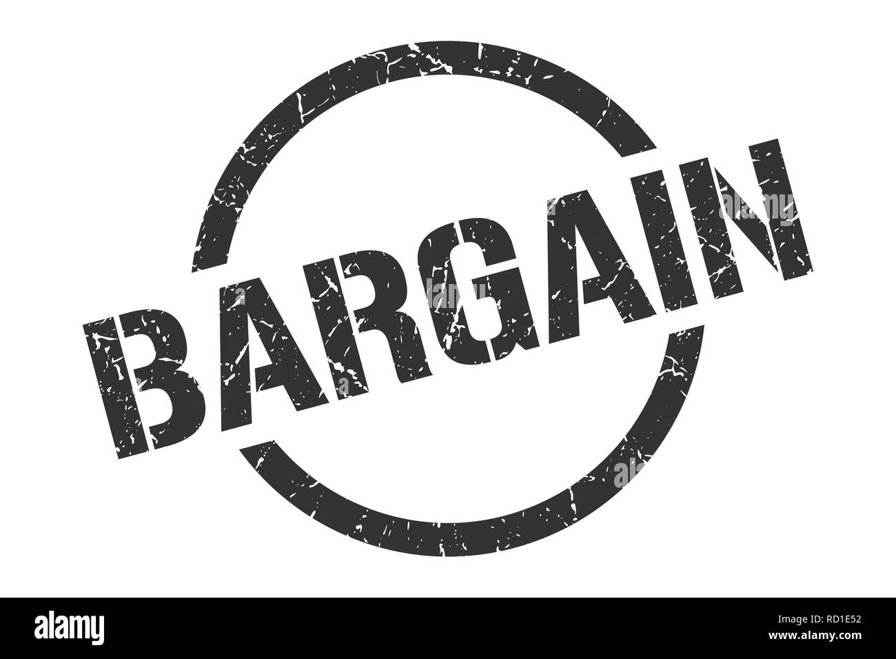 bargain black round stamp Stock Vector Image & Art - Alamy