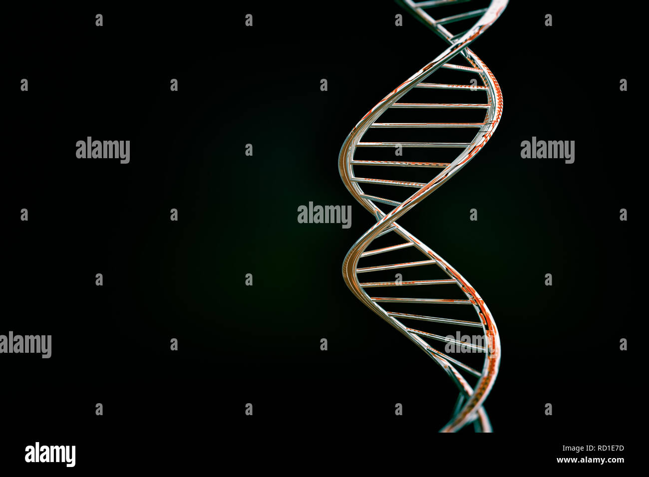 3d dna double helix hi-res stock photography and images - Alamy