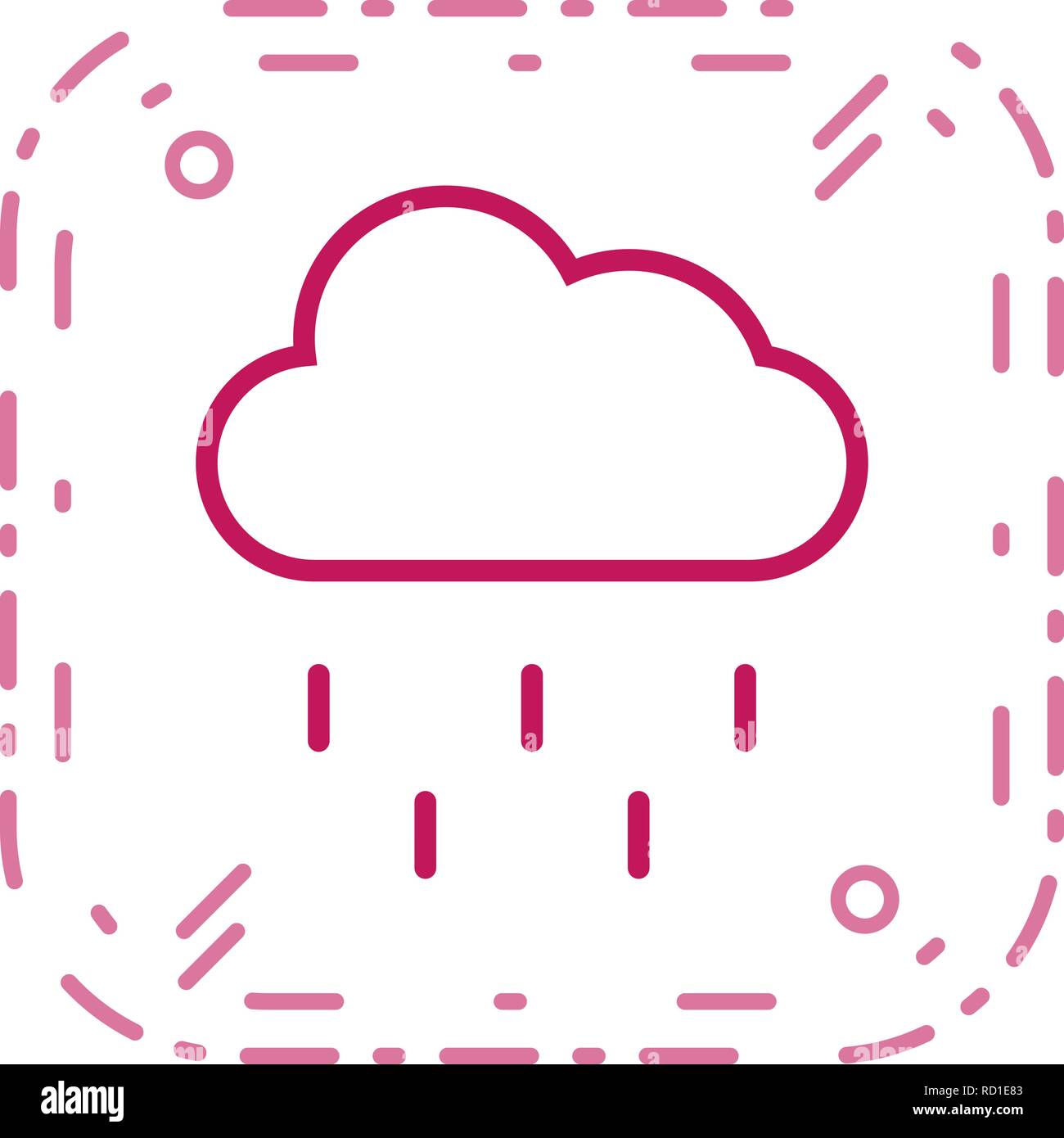 Rain Vector Icon For Personal And Commercial Use Stock Vector Image ...